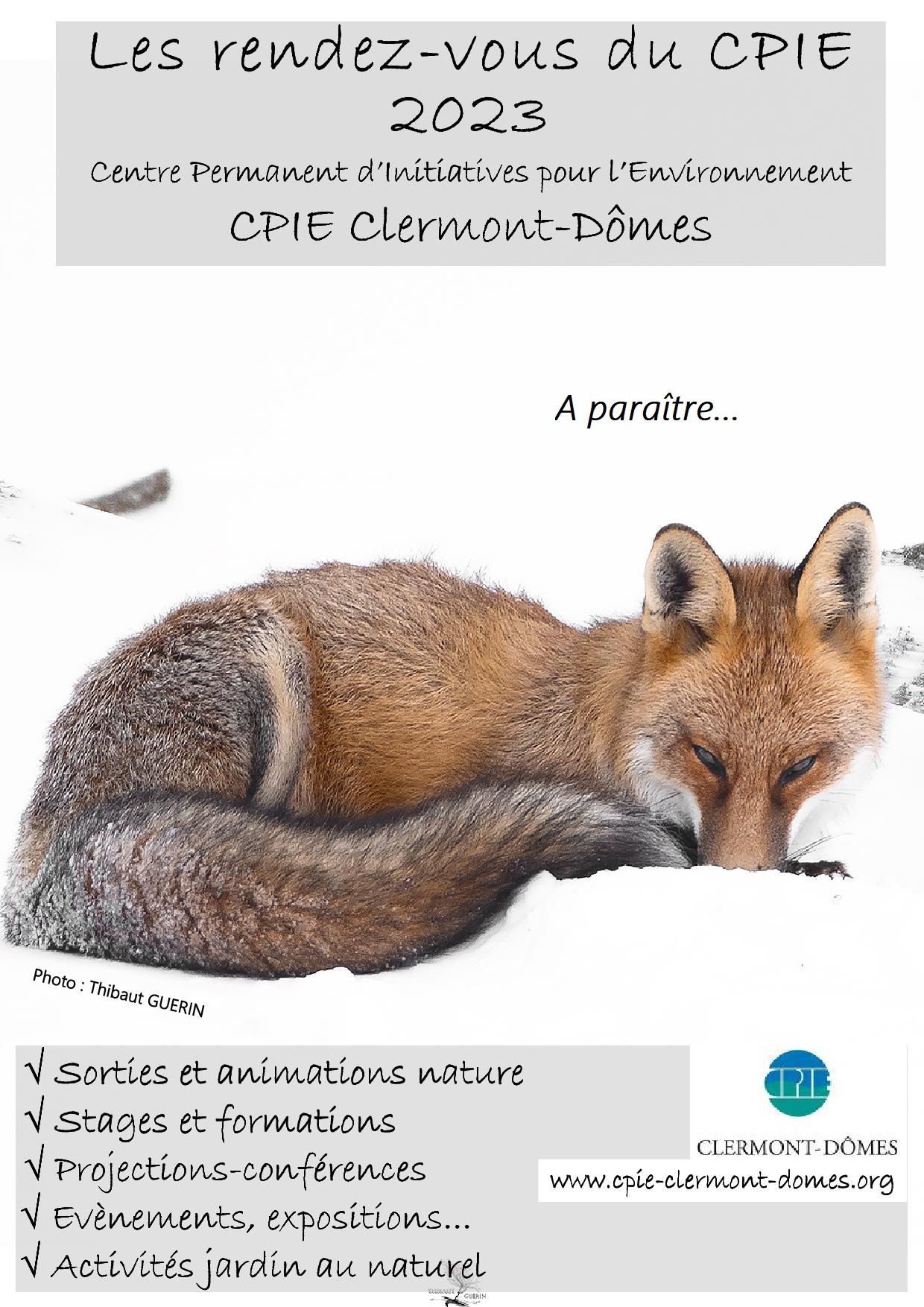couv Les rendez-vous du CPIE 2023.pub - CPIE Clermont-Dômes